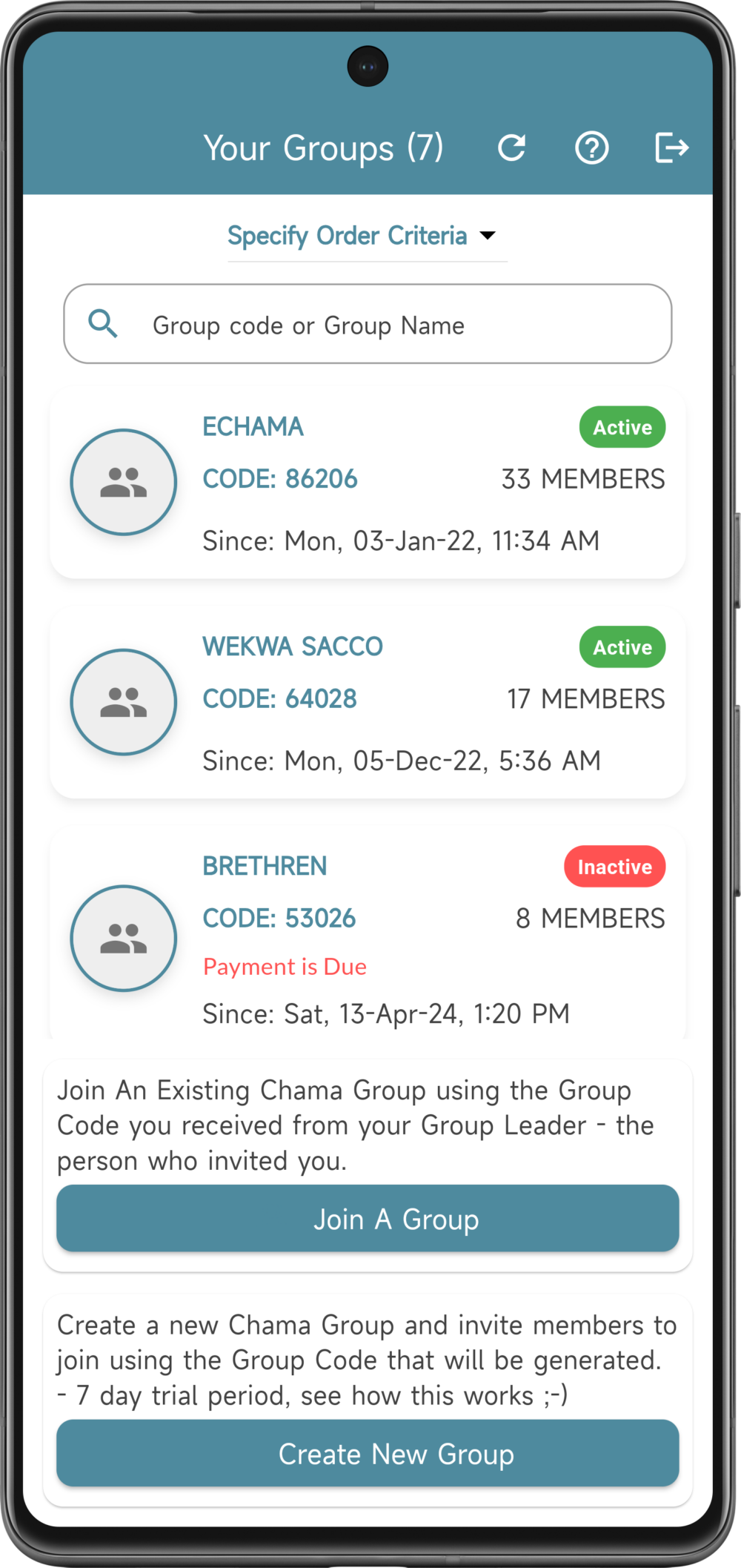 eChama – An App for chama/savings groups – Agilecode